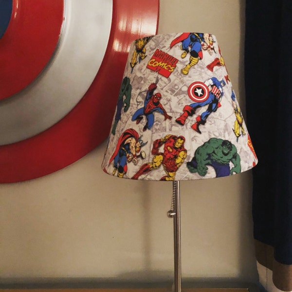 Marvel Super Hero Lamp Shade. Thor, Ironman, Hulk, Captain America ...