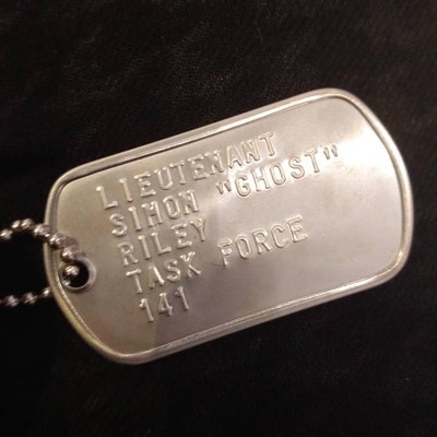 Simon 'ghost' Riley US Military Dog Tag Set - Etsy