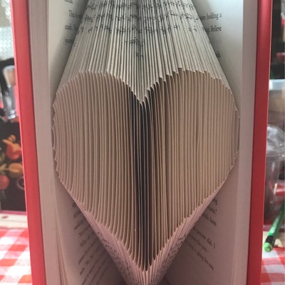 Beginners Book Folding Pattern for a Heart FREE TUTORIAL - Etsy