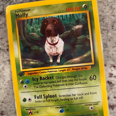 Custom Pokémon Card From PHOTO - Etsy