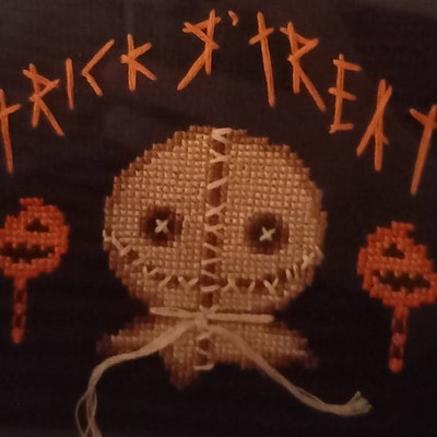 Trick or Treat Samuel Halloween Cross Stitch Pattern Horror, Spooky ...