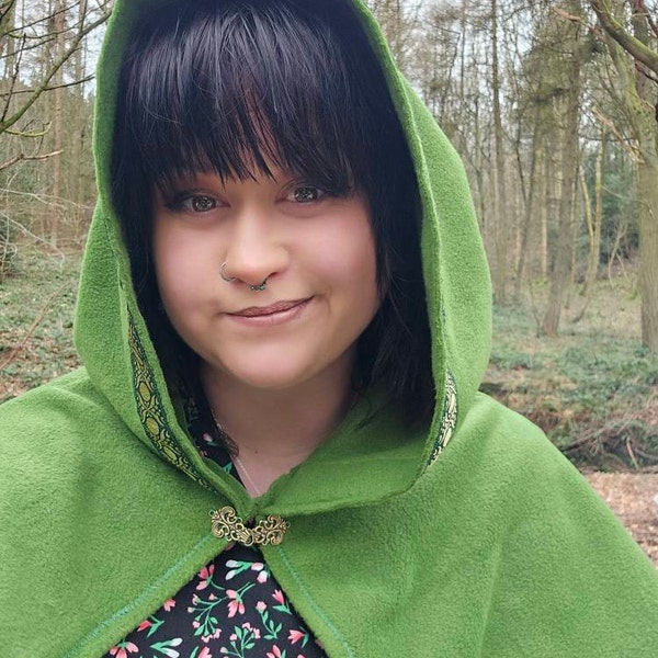 Navy Blue Velvet Wedding Cloak/cape With Hood and Blue /golden Trimming ...