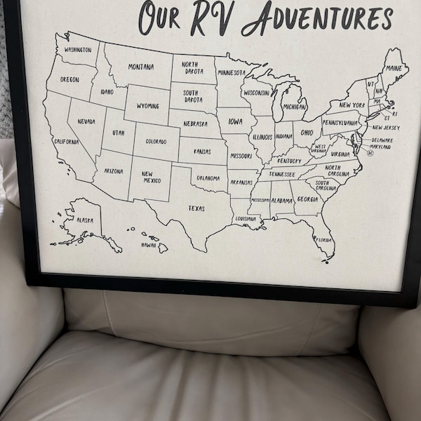 DIY Kit Push Pin Map, US Map With Push Pins, Travel Map Tracker, United ...