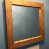 Square Wooden Wall Mirror Rustic Natural Sustainable Wood - Etsy