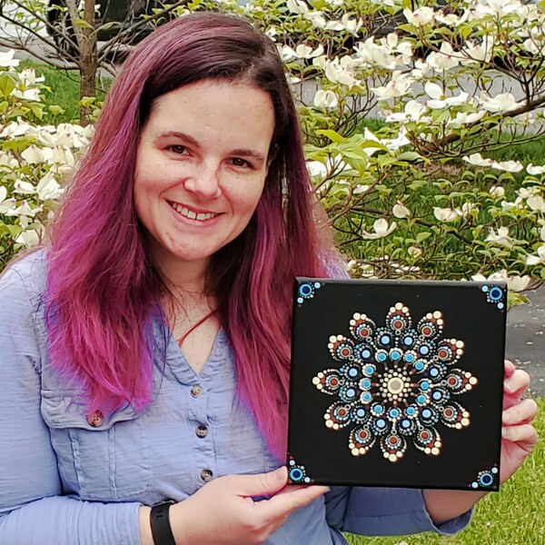 Huntington, Pattern, Tutorial, Dotting Pattern, Dot Mandala Tutorial, Dot Painting Instructions ...