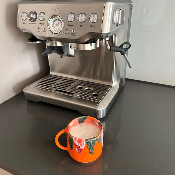 Handmade Double Espresso Cup, Ombre Pottery Cup, Kitchen Gift,home ...