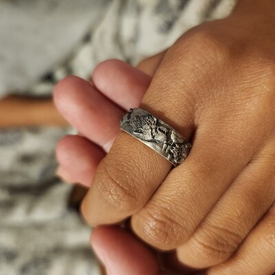 925 Silver St Joseph Religious Silver Signet Ring Christian - Etsy