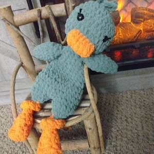 No-sew Ducky Mini Duck Snuggler Crochet PATTERN Duck Amigurumi Snuggler ...