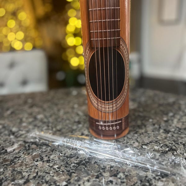 Guitar Tumbler, Woodgrain Guitar Cup, Guitar Gift, Music Gift, Guitar ...
