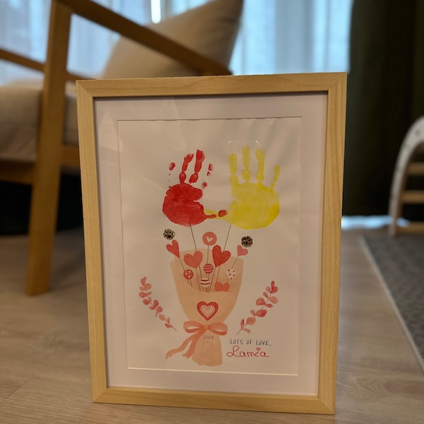 Mommy Handprint Poem, Mother's Day Handprint Art, Valentines Handprint ...