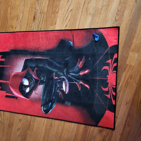 Spiderman Rug, Spiderman Rug, Magazine Cover Rug, Spiderman Comic Rug ...