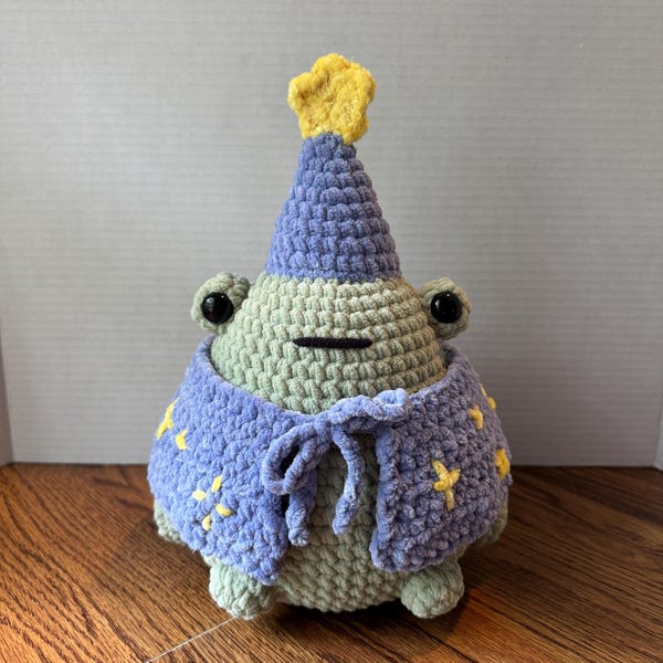 Jumbo Wizard Frog Crochet Pattern / Chunky Crochet Wizard Mage / US PDF ...