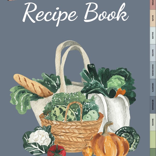Digital Recipe Book for Goodnotes, Notability | Hyperlinked iPad ...