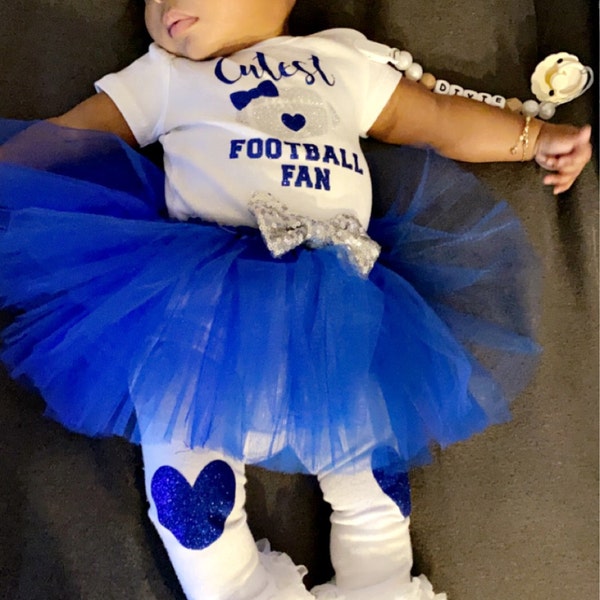 Cutest Football Fan Onesie® - Baby Girl Football Outfit - Tutus and ...