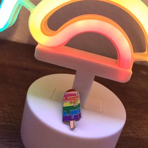 Rainbow Ice Lolly Enamel Pin - Etsy