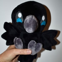 Raven Plush With Scarf & Witch Hat Sewing Pattern .pdf Tutorial Wizard ...
