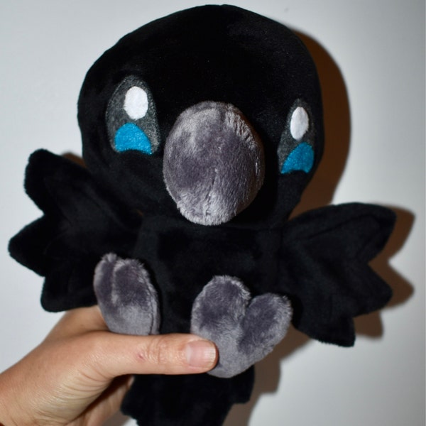 Raven Plush With Scarf & Witch Hat Sewing Pattern .pdf Tutorial Wizard ...