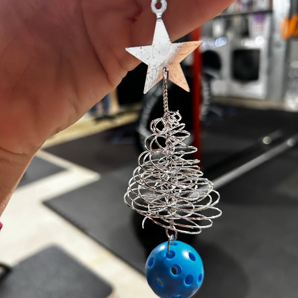 Set of 3 Micro Pickleball CHRISTMAS Tree ORNAMENTS Pickleball Ornament ...