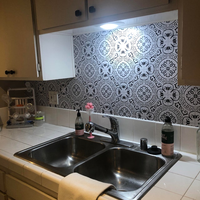 Tile Stickers for Wall Floor Kitchen Backsplash by SnazzyDecal