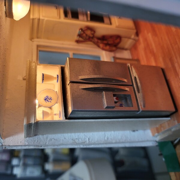 1:24 Scale Fridge Kit * Dollhouse Miniature * G Scale / Gauge * 3D ...