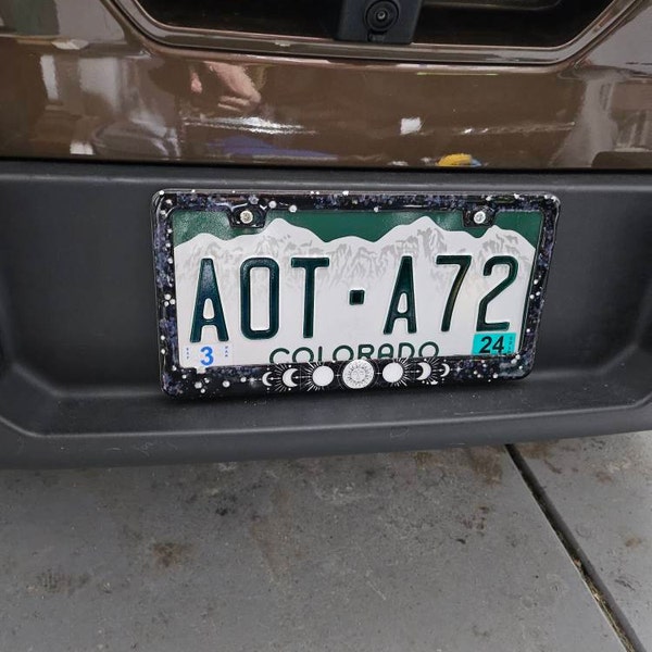 Green Jade License Plate Frame, Bling License Plate Frame, Dark Green ...