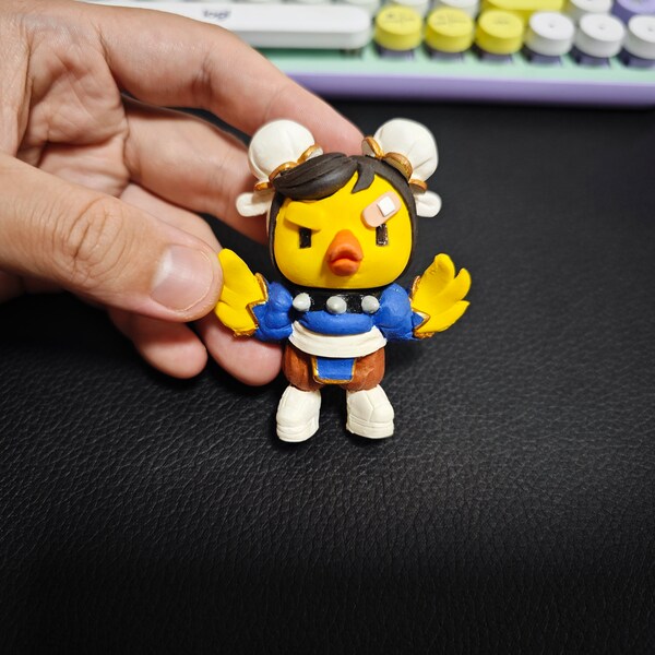 Handmade Bunny Wizard, Polymer Clay Rabbit, Handcrafted Art Toy, Cute ...