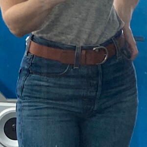 Double Ring Harness Leather Belt 1.5 Mens/womens Handcrafted Vintage ...