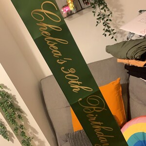 Personalised Hen Party Sash / Birthday Sashes / Hen Night Do Accessory ...