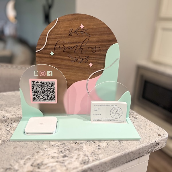 Square Reader Dock Laser File | Market Craft Show Display | Scan to Pay ...