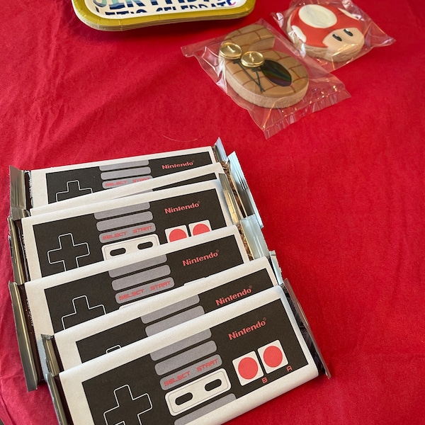 Super Mario Birthday Candy Bar Wrapper - Printable Nintendo Controller ...