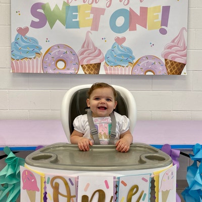 Ice Cream Party High Chair Sign, Ice Cream Theme, Ice Cream Party ...