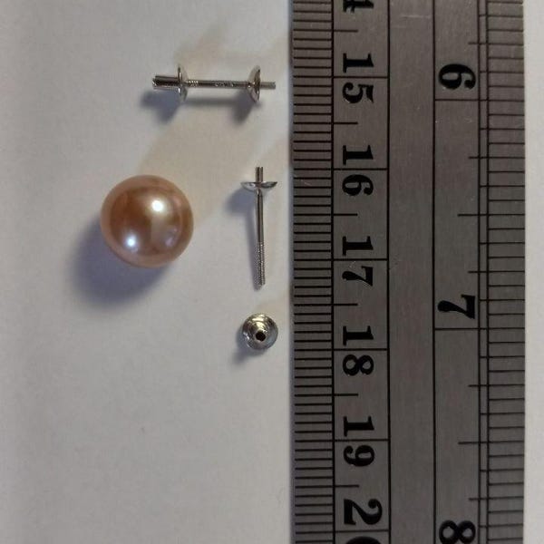 Solid 925 Sterling Silver Pendant Setting for Pearl or Gems, Pearl ...