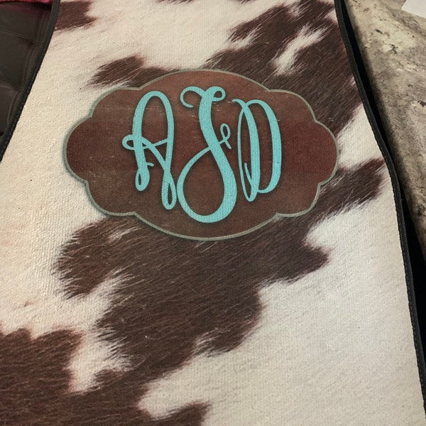 Cow Hide Print Car Mats, Personalization Available - Etsy