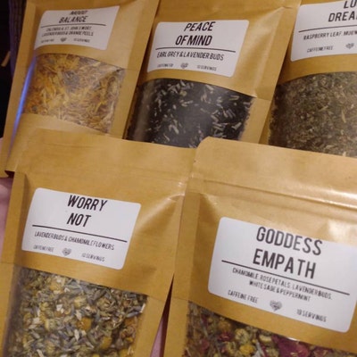 Loose Leaf TEA Starter KIT Organic Tea Gift Set Tea Gift BOX Ready to ...