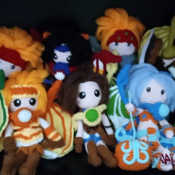 Haschel Legend of Dragoon Character With Wings Chibi Plushie Amigurumi ...