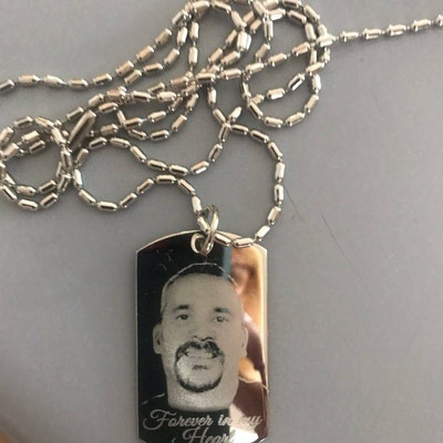 Forever in My Heart in Loving Memory Necklace or Key Chain Remembrance ...