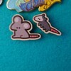Wooden Animal Pins | Cute Creature Badges Funny Cartoon Gifts Set - Etsy