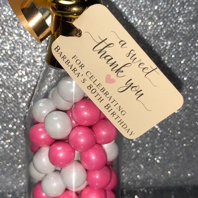 A Sweet Thank You, Mini Tag, Small Thank You Favor Tags, Cookie ...