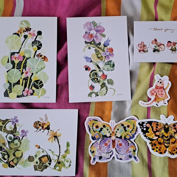 A4 Insect Forest Print, Magical Insect Print, Illustration - Etsy