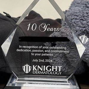 Personalized Shield Acrylic Award, Custom Award, Employee Recognition ...
