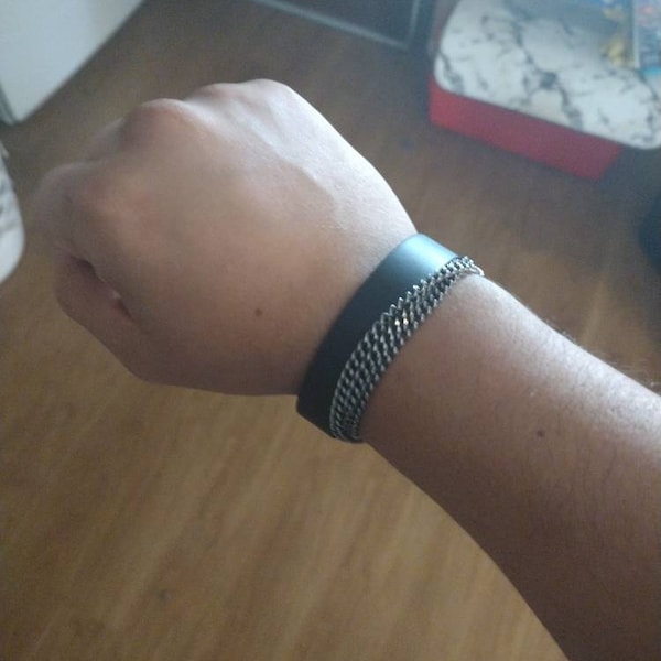 Custom Blank Bracelet Plain Thick Leather Wristband Cuff U.S.A. NYC ...