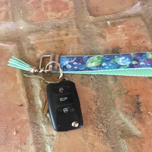 Sea Turtle Key Fob Sea Turtle Keychain Sea Turtle Wristlet Marine ...