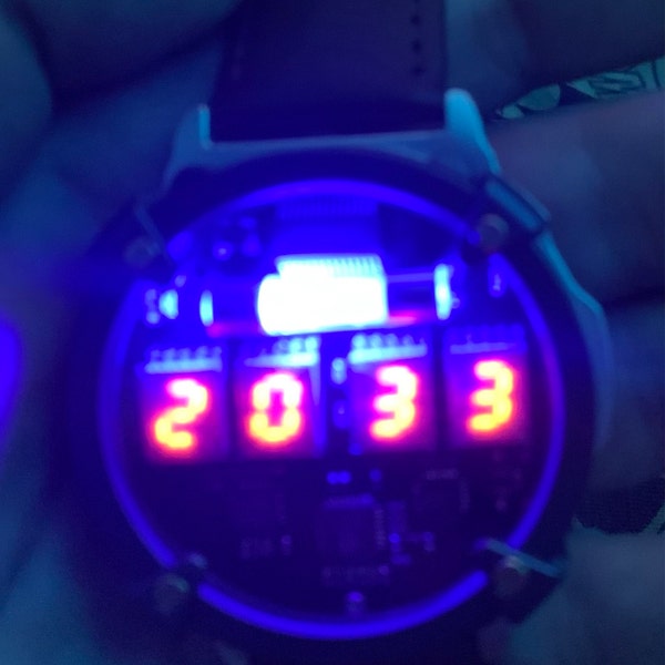 Cyberpunk Nixie Watch, App Controlled, Customizable Engraving ...