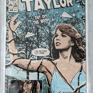 Taylor Swift Print Red Comic Cover Art - Etsy