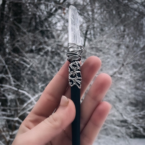 Quartz Crystal Hair Stick - Quartz Hair Accessory - Quartz Hair Stick ...