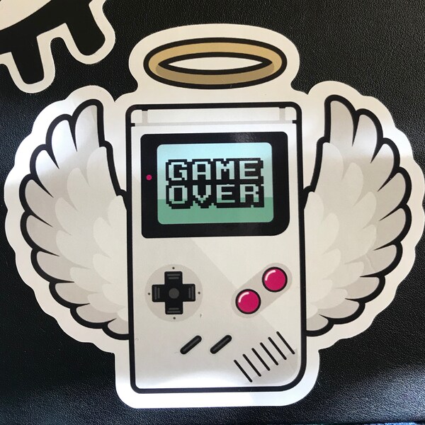 Gameboy Game Over Vinyl Sticker - Etsy