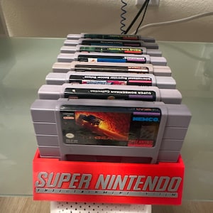 SNES Stacked Game Cartridge Display Stand - Etsy