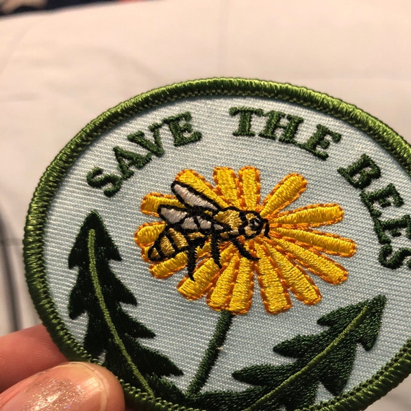 Save the Bees Embroidered Scouting Patch - Etsy