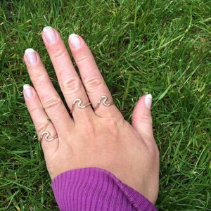 Gold Wave Ring, Handmade Hawaiian Jewelry, Surfer Girl Gift Idea, Girls ...