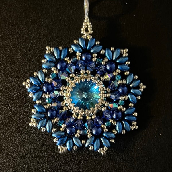 Noella Rivoli Pendant & Ornament Beaded Pattern Tutorial by Deb Roberti ...